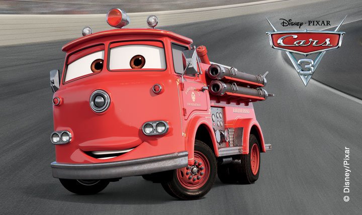 Disney Cars Red Fire Truck